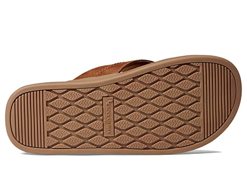 Koolaburra by UGG Men's TREEVE Sandal Flip-Flop, Chestnut, 12