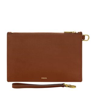 Fossil Women's Wristlet Leather Wallet Wristlet Wallet, Brown (Model: SLG1557200)