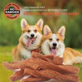 LuvChew Chicken Dog Chew Twist Sticks, Puffed Human Grade Chicken Dog Treat Sticks, Rawhide Alternative, Easy to Digest 10pcs/Pack