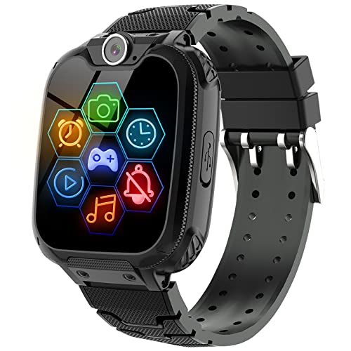 INIUPO Kids Smart Watch for Boys Girls - Smart Watch for Kids Ages 4-12 Years with Camera 26 Puzzle Games Alarm Music Video Calculator Torch Children Birthday Gifts Toys Toddler Wrist Watch