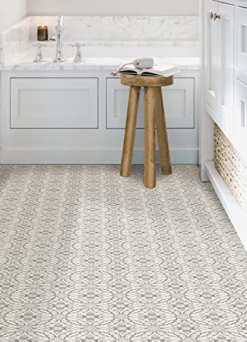 FloorPops Oasis Peel & Stick Floor Tiles, Gray