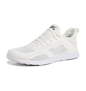 APL: Athletic Propulsion Labs Women's Techloom Tracer Sneakers, Ivory/Cement/White, 7 Medium US