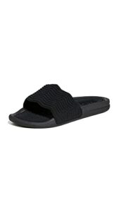 apl: athletic propulsion labs women's zigzag slides, black, 9 medium us