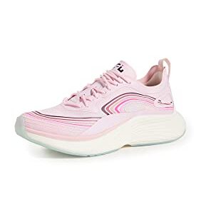 APL: Athletic Propulsion Labs Women's Streamline Sneakers, Bleached Pink/Burgundy/White, 10.5 Medium US