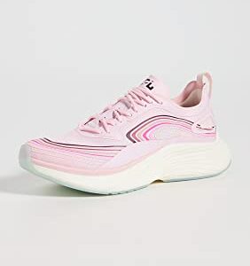 APL: Athletic Propulsion Labs Women's Streamline Sneakers, Bleached Pink/Burgundy/White, 10.5 Medium US