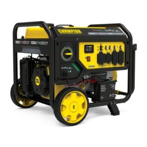 champion power equipment 201194 11,500/9,200-watt dual fuel portable generator, electric start