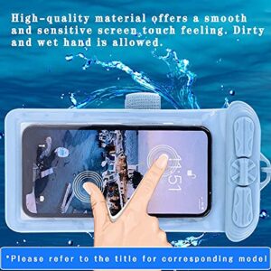 Puccy Case Cover, Compatible with Infinix Hot 11 2022 Waterproof Pouch Dry Bag (Not Screen Protector Film) Blue