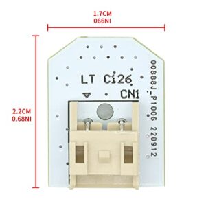 WR55X11132 refrigerator light bulb for ge WR55X25754 refrigerator led light WR55X26486 PS4704284 3033142 EAP12172918,No-Include Plastic Cover Board