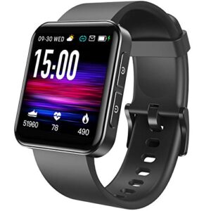 tozo s1 smart watch bluetooth 5.0 activity tracker with heart rate monitor sleep monitor pedometer and calorie counter ipx8 waterproof 1.54-inch touchscreen compatible with iphone & android phones