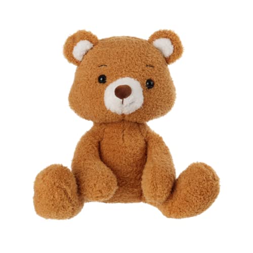 Apricot Lamb Toys Plush Velvet Teddy Bear Stuffed Animal Soft Cuddly Perfect for Child (Brown Bear,8.5 Inches)