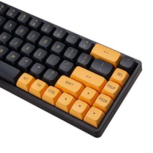 Black and Gold Futuristic keycaps PBT Injection molding 148 Keys Ball Cap CSA Height Customized Personality Adapt to 61/64/68/71/82/84/87/96/98/104/108 Key Positions