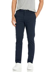 calvin klein men's slim fit infinite flex chinos, sky captain, 36w x 30l