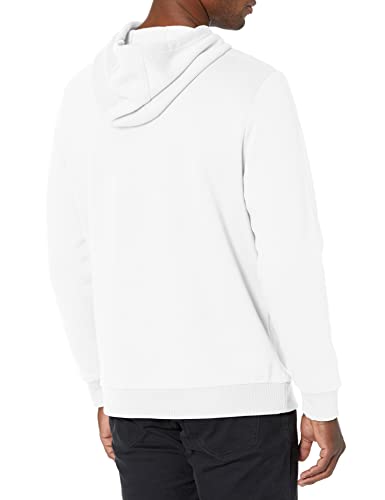 Karl Lagerfeld Paris Men's Color Block Solid Pullover, White, X-Large