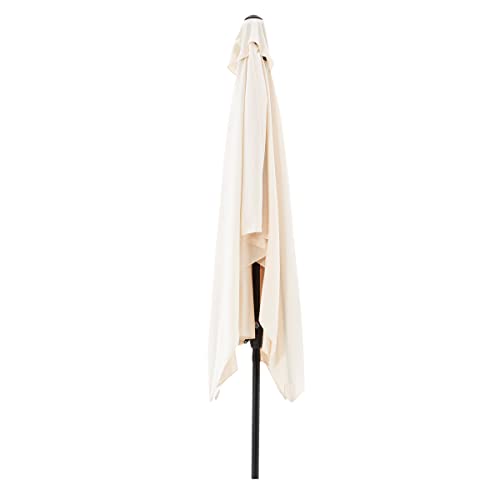 Pure Garden 50-LG1277 Rectangular Patio Umbrella, Beige