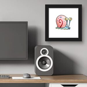 Trends International Gallery Pops Nickelodeon SpongeBob SquarePants - Gary Wall Art Wall Poster, 12" x 12", Black Framed Version