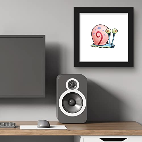 Trends International Gallery Pops Nickelodeon SpongeBob SquarePants - Gary Wall Art Wall Poster, 12" x 12", Black Framed Version