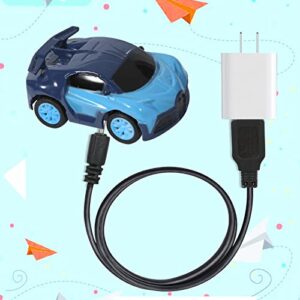 30M Remote Control Distance LED Mini Remote Control Car Watch Toys, Tiktok Watch Car Toys, 2.4 GHz Racing USB Charging RC Small Car, Toys Gifts for 3-8 Year Old Boys Girls Kids (Blue Sports car)