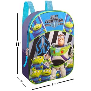 Lightyear Preschool Backpack - Bundle with 11 Inch Lightyear Mini Backpack, Water Bottle, More - Toy Story Mini Backpack Boys Girls Toddler