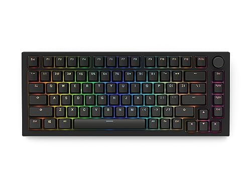 Glorious Gaming ABS V2 Doubleshot 147-Keycap Set (ISO) - Premium OEM Profile in Classic Black - Spanish Layout for RGB Backlit Mechanical Keyboards