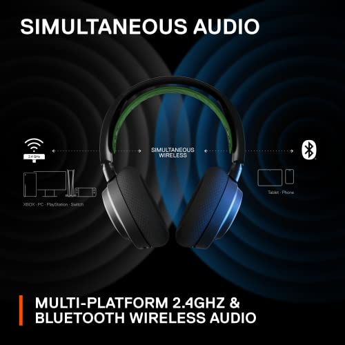 SteelSeries New Arctis Nova 7X Multi-Platform Gaming & Mobile Headset — Nova Acoustic System — Simultaneous Wireless 2.4GHz + Bluetooth — 38Hr Battery — USB-C — Xbox, PC, PS, Switch, Mobile