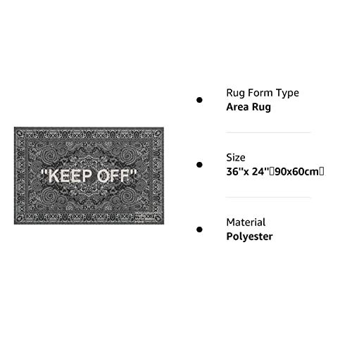 YIKUDU Keep Off Large Rugs Floor Mat Modern Carpet for Home Decoration Area Rug,Cozy Art Decoration Polyester Carpet 36 x 24 inch