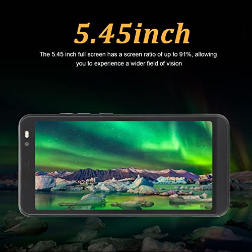 ASHATA Rino4 Pro Unlocked Phone, 5.45inch HD Full Screen Face Recognition Smartphone, RAM 2GB ROM 32GB, Dual SIM Dual Standby, Ultrathin Gaming Cell Phone for Android 6(Black)