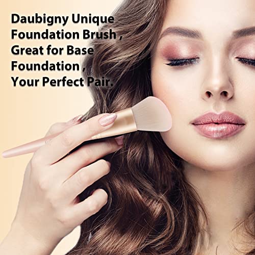 Makeup Brushes,Daubigny 16Pcs Silver Premium Synthetic Makeup Brush Set with Professional Foundation Brushes Powder Concealers Eye shadows Blush Makeup Brush for Perfect Makeup(Pink)