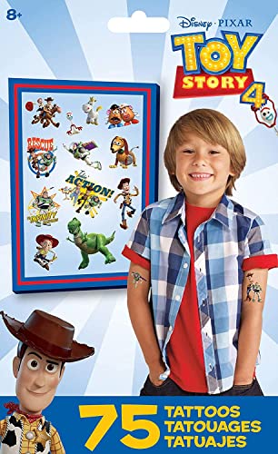 Buzz Lightyear Temporary Tattoo Set for Kids - Lightyear Party Favors Bundle with Over 140 Temporary Tattoos for Goodie Bags Plus Over 200 Buzz Lightyear Stickers, More | Toy Story Party Supplies