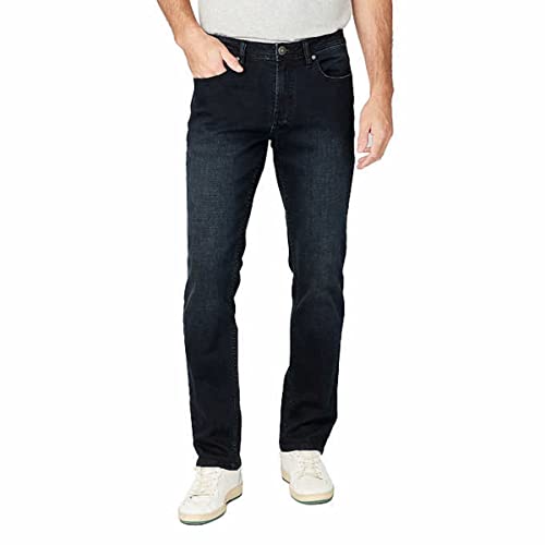 Buffalo David Bitton Men's Jackson 5 Pocket Straight Stretch Denim Jean (as1, Waist_Inseam, Numeric_38, Numeric_34, Regular, Regular, Dark Blue, 38W x 34L)