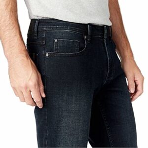 Buffalo David Bitton Men's Jackson 5 Pocket Straight Stretch Denim Jean (as1, Waist_Inseam, Numeric_38, Numeric_34, Regular, Regular, Dark Blue, 38W x 34L)