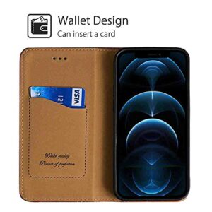 YOUKABEI MojieRy Phone Cover Wallet Folio Case for TRANSSION INFINIX X655C, Premium PU Leather Slim Fit Cover for INFINIX X655C, 1 Card Slot, Exact Cutouts, Brown