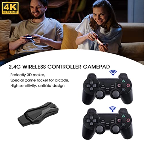 Lcnylfjs Retro Game Console, Wireless Handheld Game Console, 10000+ Classic Game Console, 2.4G Wireless Controllers,9 Emulator Consoles ,HDMI Output TV Video,Ideal Gift for Kids and Adults（32G）