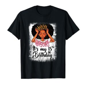 18 Year Old Gift Women Girls Teenager It's My 18th Birthday T-Shirt