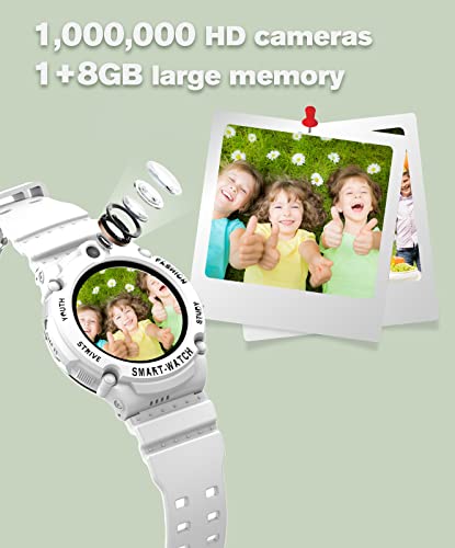 PTHTECHUS Kids Smart Watch with SIM Card, 4G GPS Tracker Watch for Kids, Combines Phone Video Voice and Wi-Fi Call, Wrist Watch Suitable for 8-16 Boys Girls Birthday Gifts