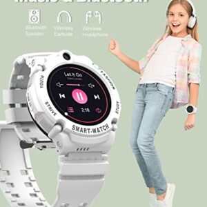 PTHTECHUS Kids Smart Watch with SIM Card, 4G GPS Tracker Watch for Kids, Combines Phone Video Voice and Wi-Fi Call, Wrist Watch Suitable for 8-16 Boys Girls Birthday Gifts