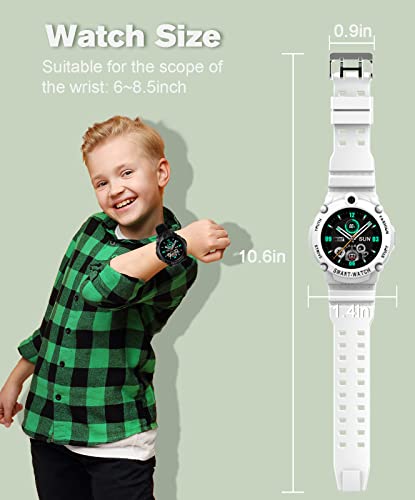 PTHTECHUS Kids Smart Watch with SIM Card, 4G GPS Tracker Watch for Kids, Combines Phone Video Voice and Wi-Fi Call, Wrist Watch Suitable for 8-16 Boys Girls Birthday Gifts