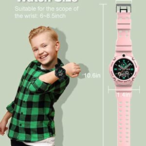 PTHTECHUS Kids Smart Watch with SIM Card, 4G GPS Tracker Watch for Kids, Combines Phone Video Voice and Wi-Fi Call, Wrist Watch Suitable for 8-16 Boys Girls Birthday Gifts