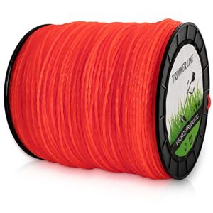 jowlawn string trimmer line .095-inch-by-1765-foot 5lb spool - heavy-duty spiral in cord weed eater twisted string for ego stihl ryobi echo grass trimmers, cordless weed wacker string