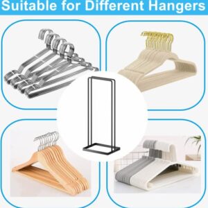 Hanger Organizer Stacker, Clothes Hanger Holder for Closet Laundry Room, Hanger Stacker Hold up 110 Wire Hangers for Hanger Storage Organizer, Hanger Rack Stand for Adult Child Velvet Pants Hangers