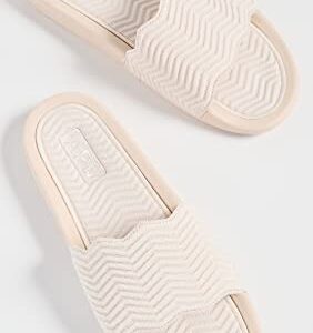 APL: Athletic Propulsion Labs Men's Men's Techloom Zigzag Slides, Beach/Ivory, Off White, 11 Medium US