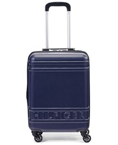 tommy hilfiger lexington upight hard suitcase, navy, 21"