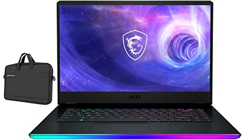 MSI Raider GE66-15 Gaming & Entertainment Laptop (Intel i7-12700H 14-Core, 64GB DDR5 4800MHz RAM, 2x8TB PCIe SSD RAID 0 (16TB), GeForce RTX 3080 Ti, 15.6" 240Hz Win 11 Pro) with Topload Bag