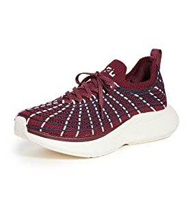 APL: Athletic Propulsion Labs Women's Zipline Sneakers, Burgundy/Midnight/Pristine, Red, Stripe, 10 Medium US