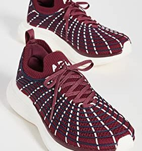 APL: Athletic Propulsion Labs Women's Zipline Sneakers, Burgundy/Midnight/Pristine, Red, Stripe, 10 Medium US