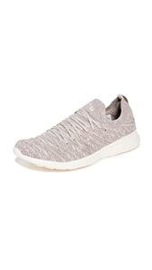 apl: athletic propulsion labs women's techloom wave sneakers, tundra/ivory/melange, grey, tan, 6 medium us