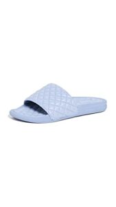 apl: athletic propulsion labs women's lusso slides, frozen grey, 9 medium us