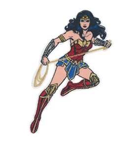 c&d visionary dc comics wonder woman golden lasso patch, red, blue, white