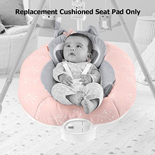 Ele Toys Replacement Part for Fisher-Price Baby Raccoon Cradle 'n Swing - GWD45 ~ Replacement Cushioned Seat Pad ~ Pink Model, 12.0 ounces