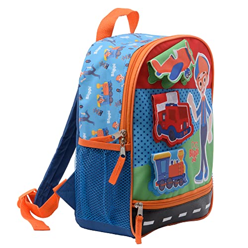 Blippi Vehicle Fun Interactive Mini Backpack For Kids, Boys & Girls Pre-School School Bag With Padded Back And Adjustable Straps,Versatile 12"