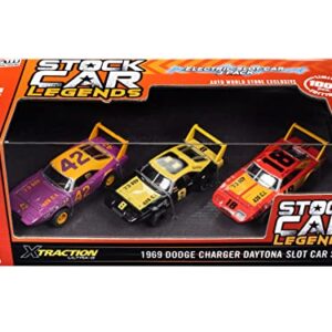 Auto World Xtraction 1969 Dodge Daytona Legends (3 Car Set) (AW Exclusive) Slot Cars HO Scale